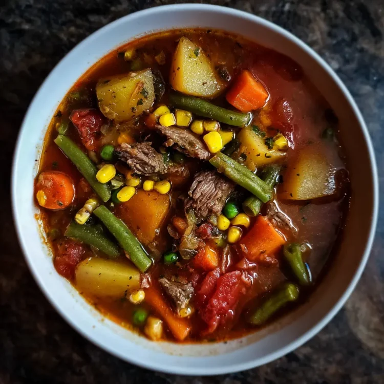 The Best Hearty Beef Vegetable Soup Recipe